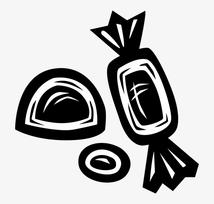 Vector Illustration Of Confectionery Candy Wrapped PNG Image ...