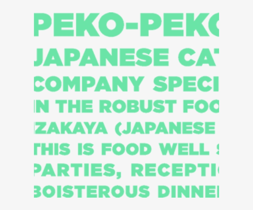 Peko Peko Catering - Celebrando A Recuperação PNG Image | Transparent ...