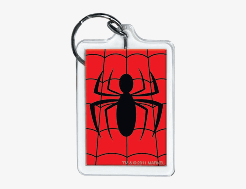Download Spiderman Emblem Keychain - Spiderman Logo Comic | Transparent ...