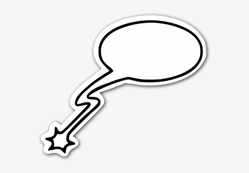 Pow Pow Bubble Sticker - Speech Balloon PNG Image | Transparent PNG ...