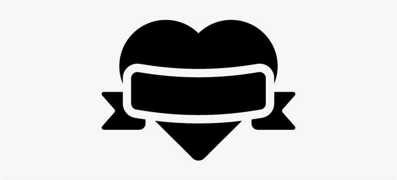 Heart With Ribbon Vector - Icon PNG Image | Transparent PNG Free ...