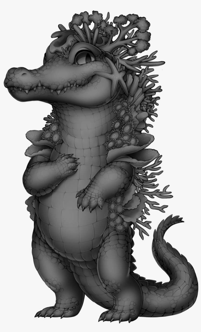 Coral Reef Crocodile Base - Alligators PNG Image | Transparent PNG Free ...