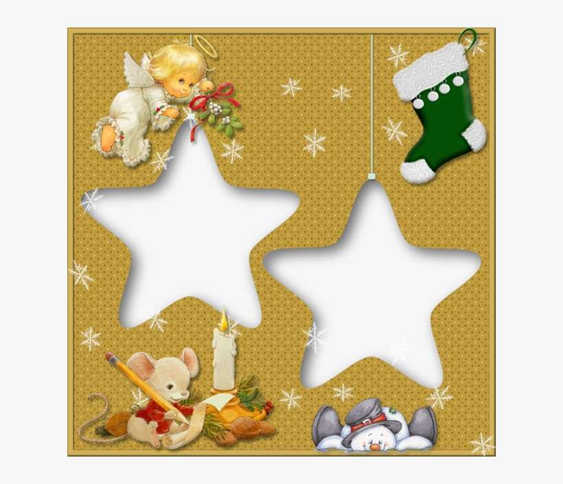 Christmas Frame With Angel PNG Image | Transparent PNG Free Download on ...