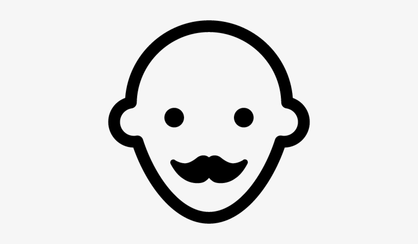Bold Man With Moustache Vector - Face PNG Image | Transparent PNG Free ...