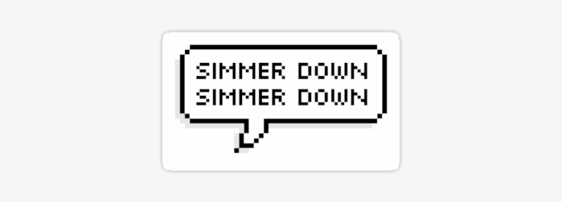"slsp 'simmer Down' - Don T Touch Stickers PNG Image | Transparent PNG ...