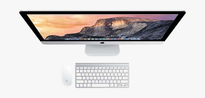 Imac With Retina 5k Display - Imac Top View Png PNG Image | Transparent ...
