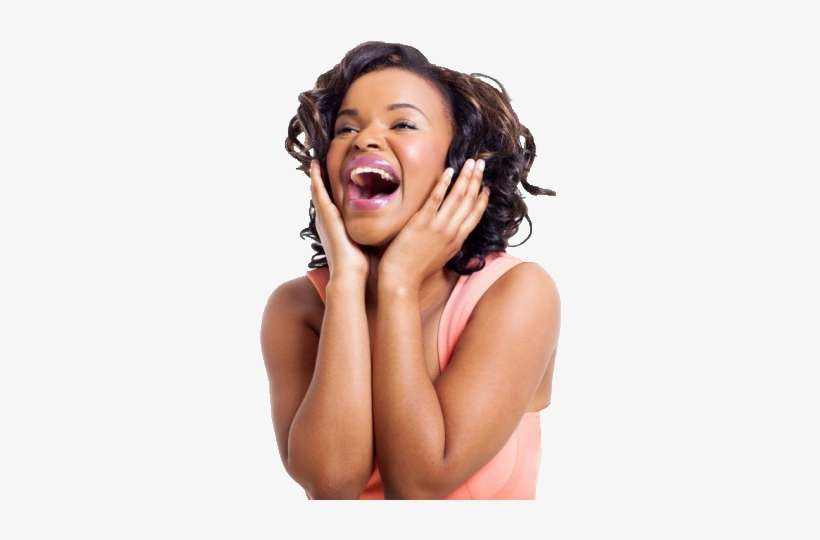 Excited African Woman Png PNG Image | Transparent PNG Free Download on ...