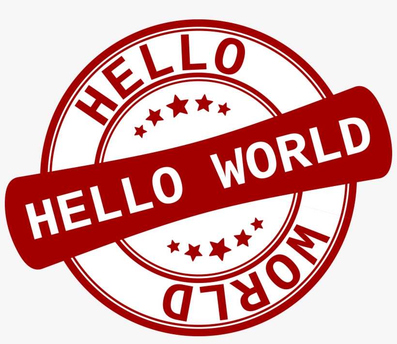 Download This Free Icons Png Design Of Label Hello World | Transparent ...