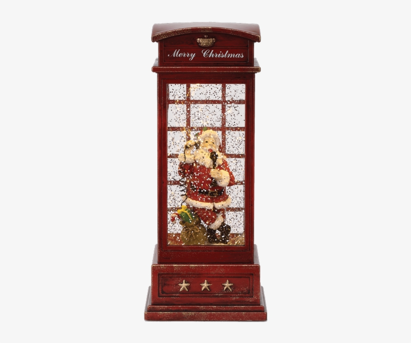 Download Led Santa In Phone Booth • $44 - Santa Claus | Transparent PNG ...