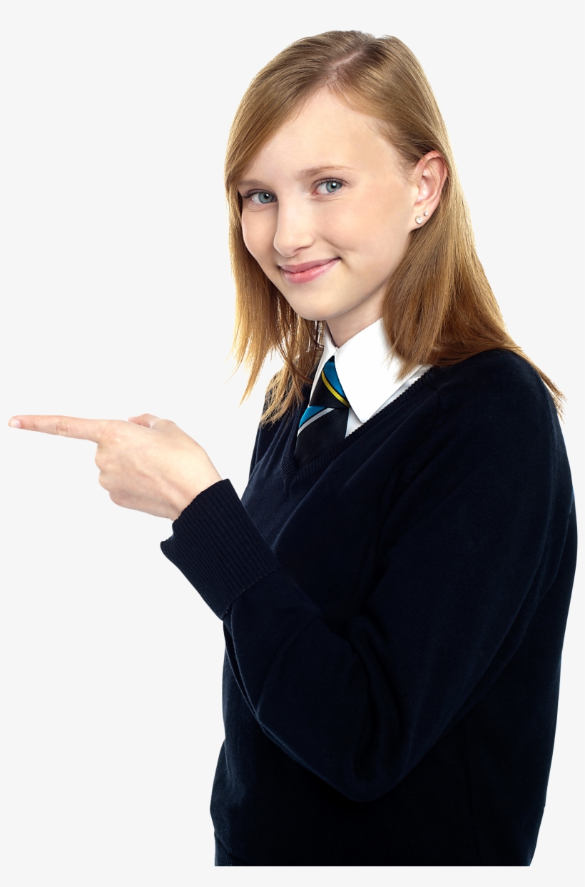 Women Pointing Left Png Stock Photo - Stock Woman Photo Png PNG Image ...