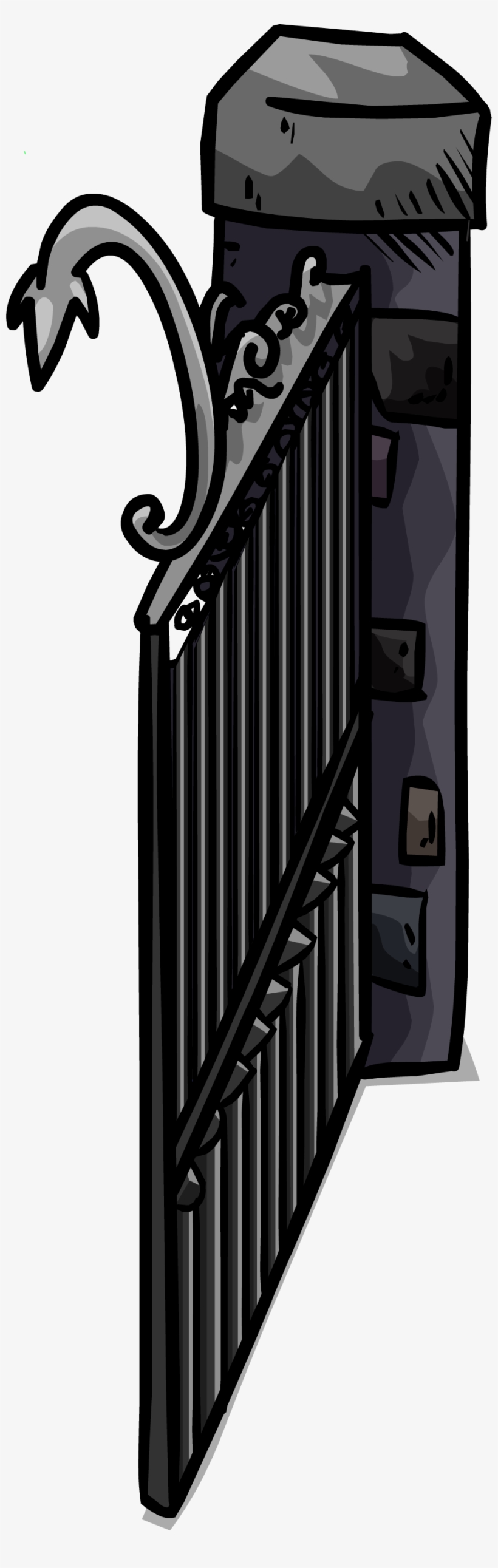 Download Iron Gate Sprite 004 - Club Penguin Iron Doors | Transparent ...