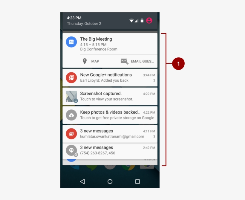 Notification Drawer - Notification Android PNG Image | Transparent PNG Free Download on SeekPNG