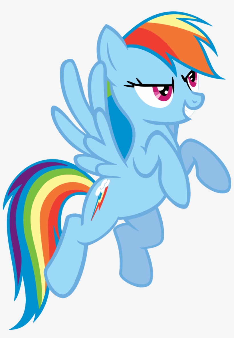 Rainbow Dash Flying Vector