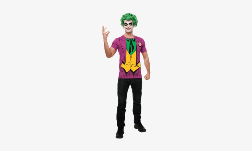 Download Adult Joker Pinstripe Suit T-shirt - Joker T Shirt Costume ...