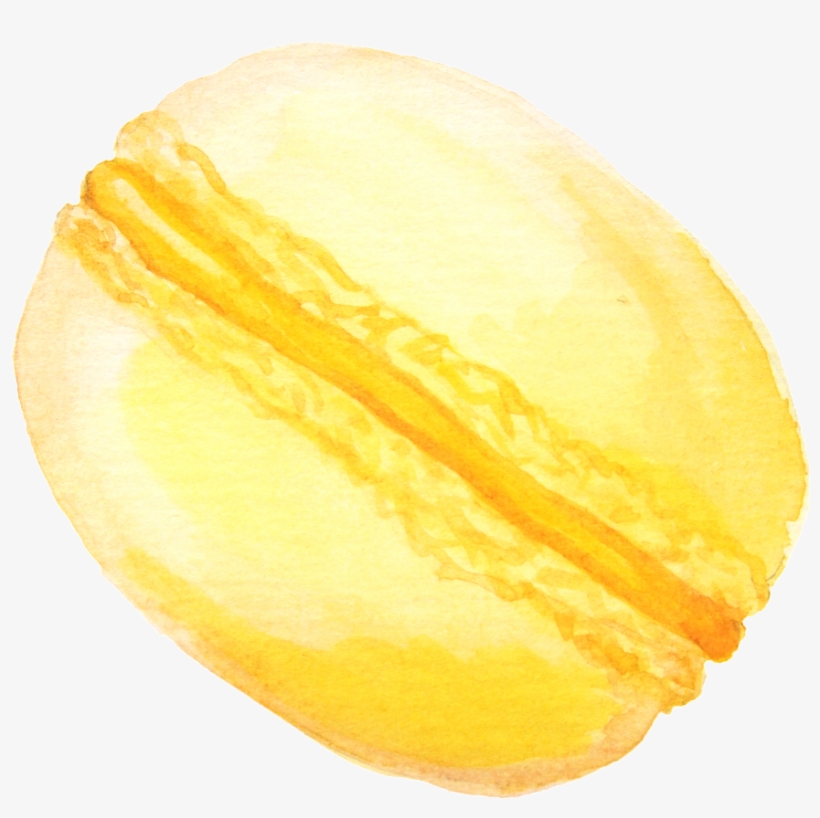 Cartoon Cute Yellow Macaron Transparent - Portable Network Graphics PNG ...