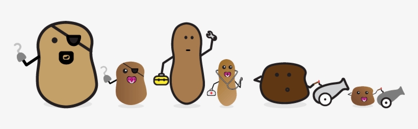 Evolution Of Potato Pirates Characters - List Of Pirates Of The ...