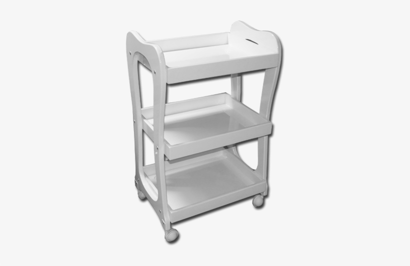 3 Shelf White Storage Wooden Tray Rolling Cart - 3 Shelf Rolling Cart ...