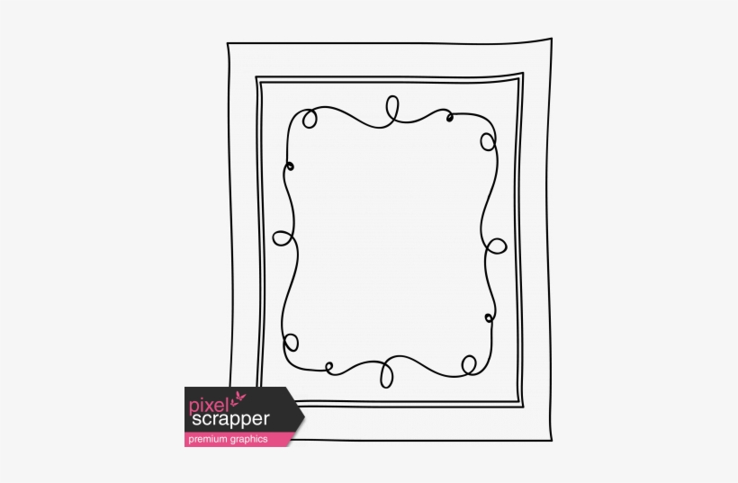 Frame Doodle Template - Digital Scrapbooking PNG Image | Transparent ...