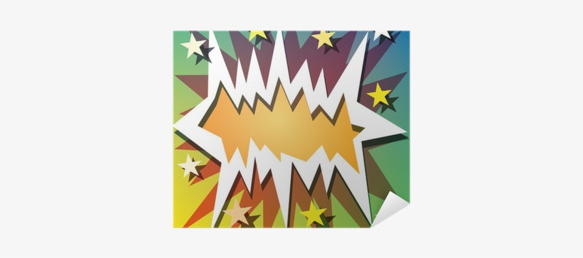 Download A Vector Comic Book Explosion Background With Stars ...