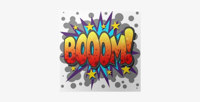 A Boom Comic Book Illustration Isolated On White Background - Boom ...