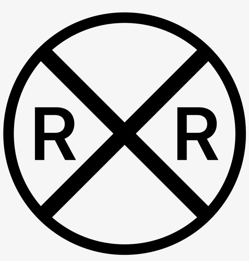 Download Railroad Crossing Icon - Railroad Crossing Sign Svg ...