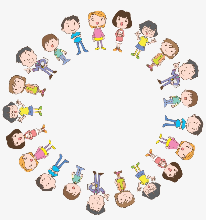 Clipart Colorful Kids Frame Large - Kids Circle Png PNG Image ...