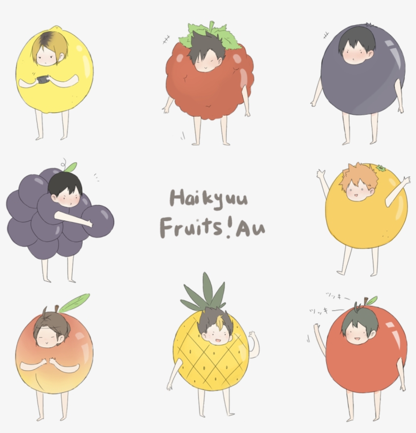 Haikyuu Fruits Icon 🍎🍋🍇 Previous Icons - Cartoon PNG Image ...