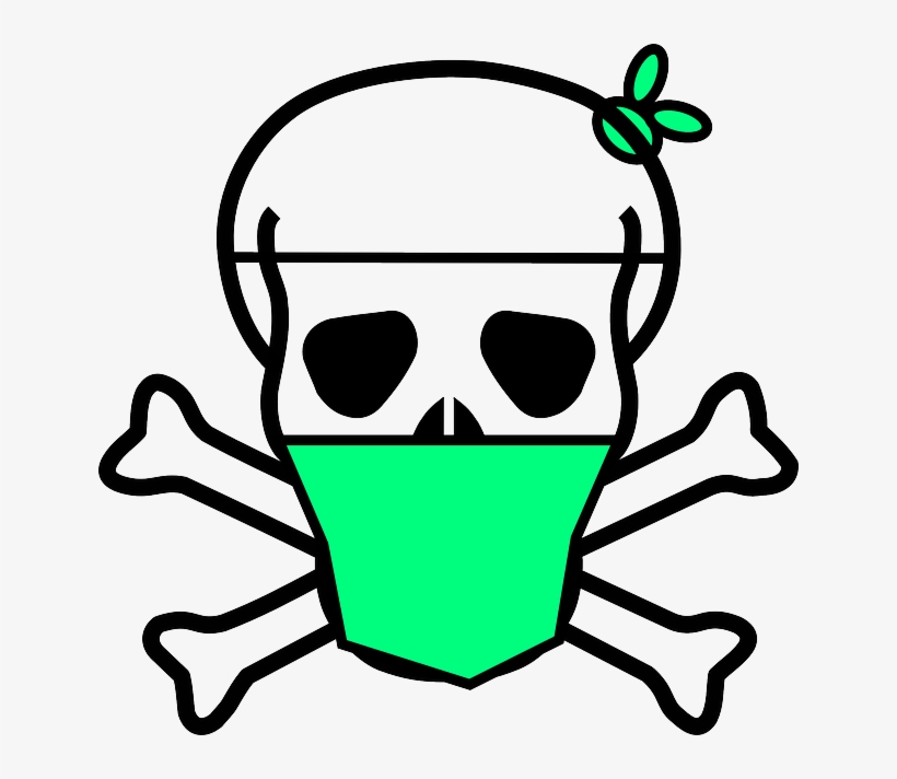 Surgical Face Masks - Skull And Crossbones PNG Image | Transparent PNG ...