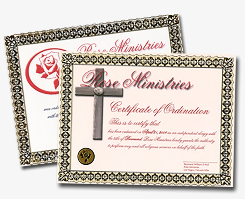 Ordination Certificate - Desiderata De Lis Rose Stone Tile Coaster PNG ...