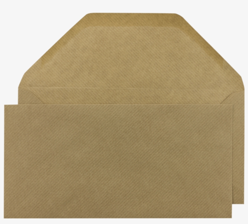 Envelope, Dl, 110 X 220 Mm, Brown, Ribbed, Wet Seal, - Envelope PNG ...