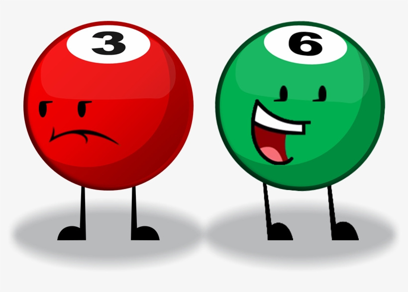 3 Ball And 6 Ball - Bfdi Ball PNG Image | Transparent PNG Free Download ...