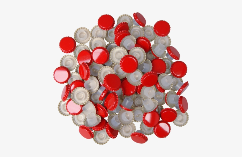 29mm Red Crown Caps With 12mm Deep Bidul - Circle PNG Image ...