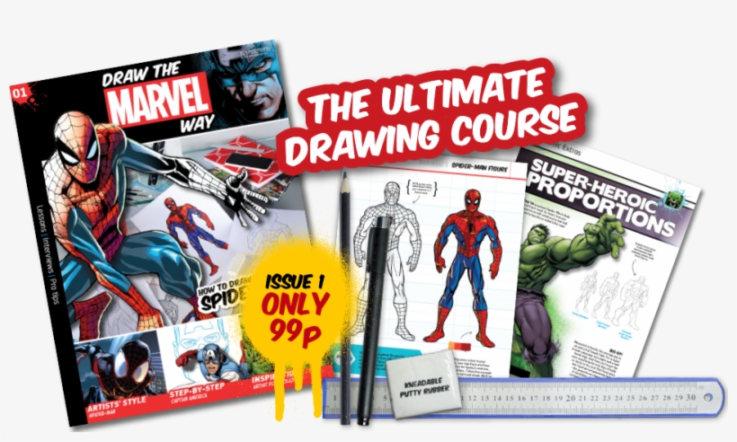 Download Draw The Marvel Way - Hulk Attack Round Coaster | Transparent ...