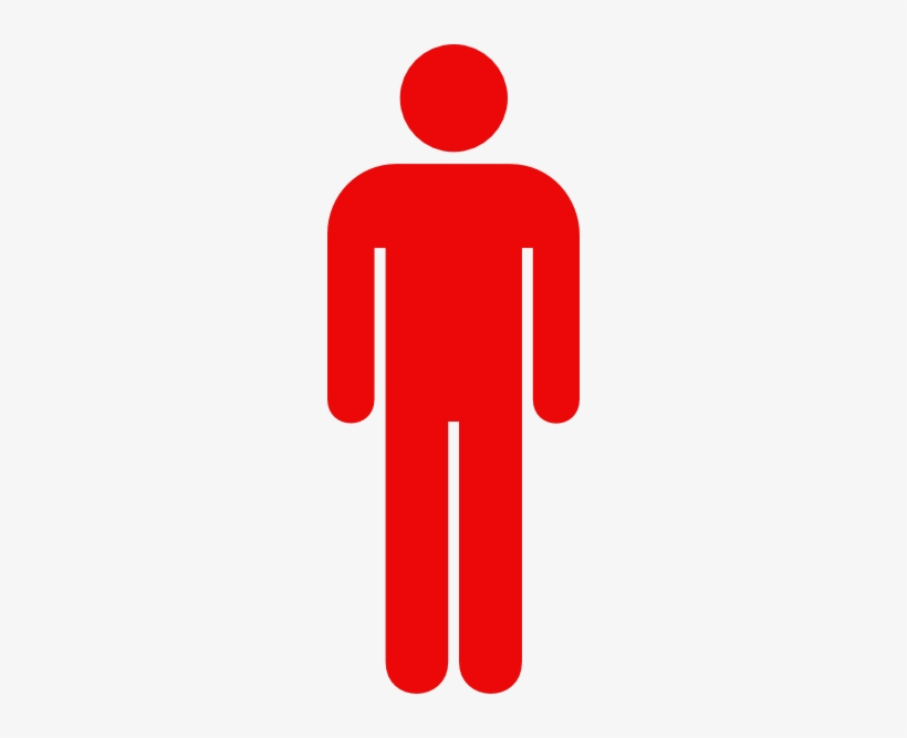 This Free Clipart Png Design Of Red Male Toilet Symbol PNG Image ...