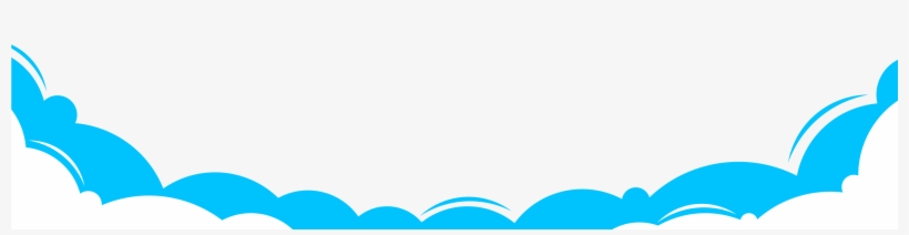 Border Design With Colorful Clouds Royalty Free Vector Image