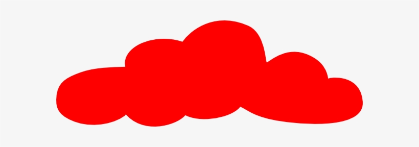 Download Solid Red Cloud Clip Art At Clker - Red Clouds Clip Art Png ...
