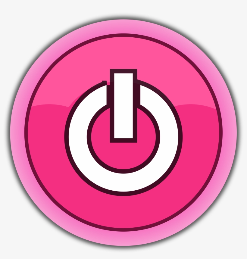 This Free Icons Png Design Of Pink Button Power PNG Image | Transparent ...