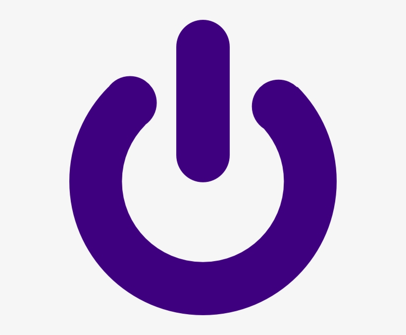Button Clip Art At Clker Com Vector - Purple Power Button Png PNG Image ...