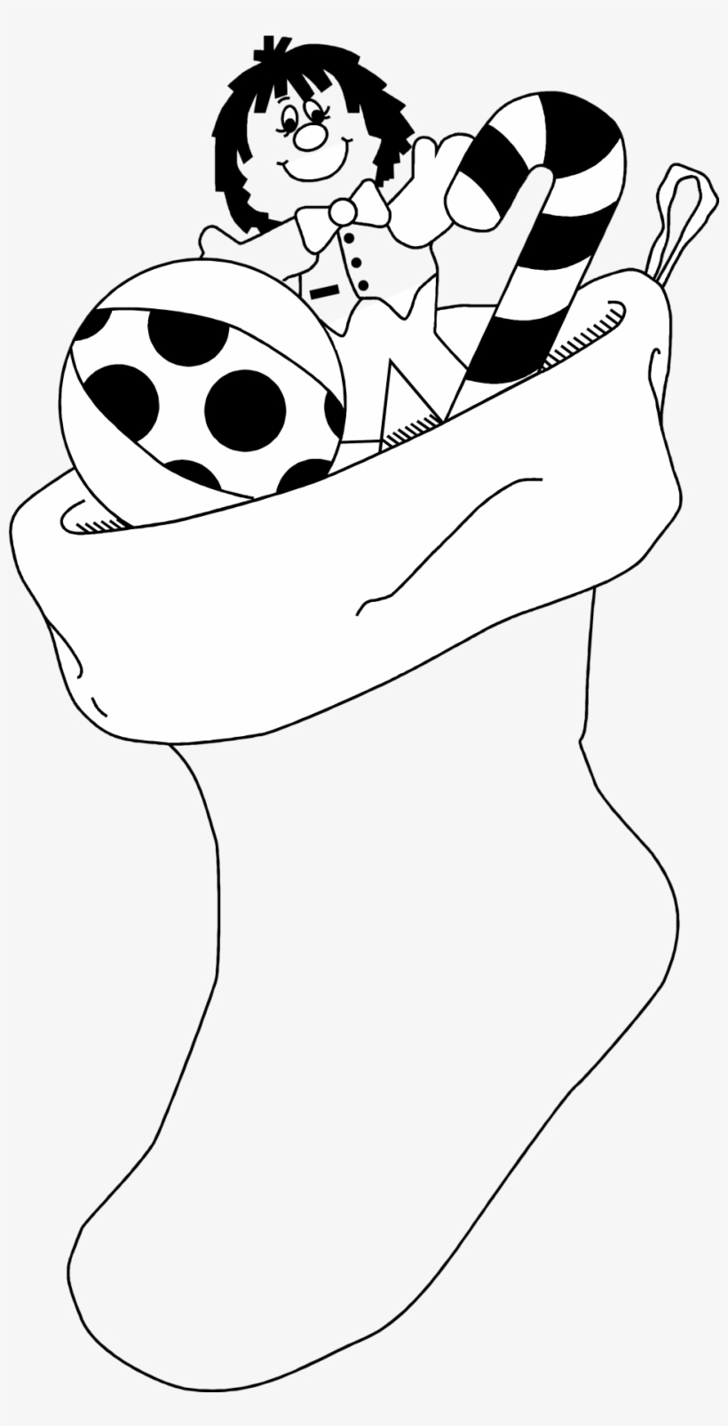 Download Stockings Christmas Clipart - Clip Art Black And White ...
