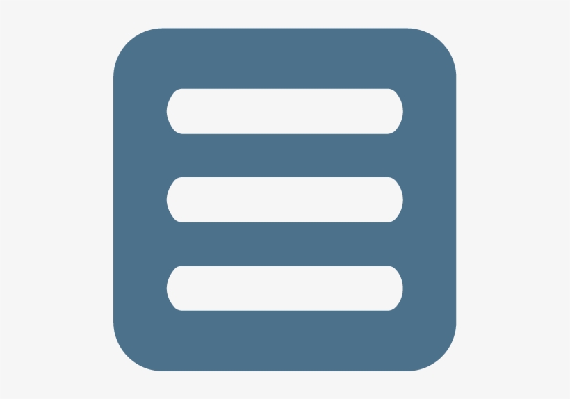 Blue Menu Icon - Icon PNG Image | Transparent PNG Free Download on SeekPNG