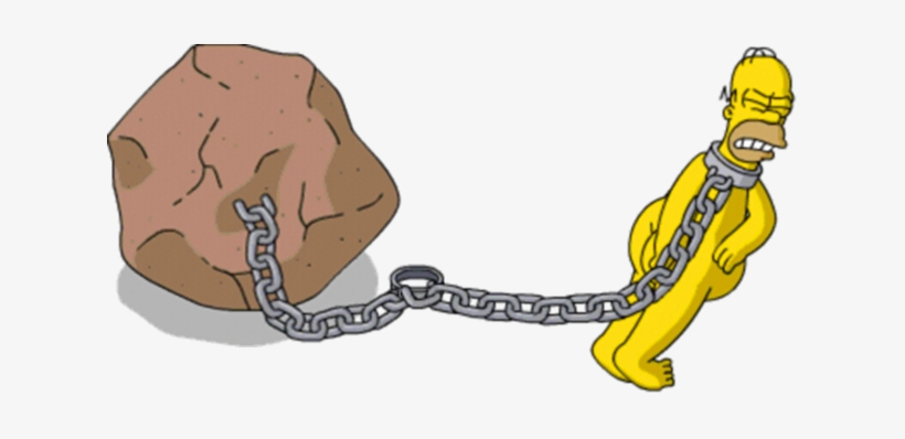 Homer Pulling Stone - Homer Stone Cutter PNG Image | Transparent PNG ...