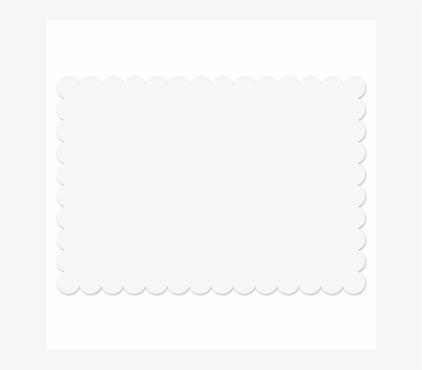 Stationery Flat Card Set, 5x7, Premium Cardstock, Scalloped - Heart ...