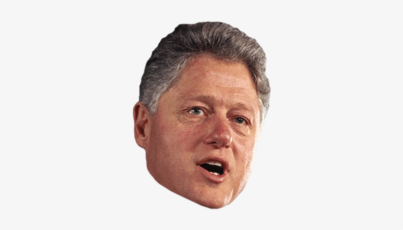 Sideview Bill Clinton - Bill Clinton Head Transparent PNG Image ...