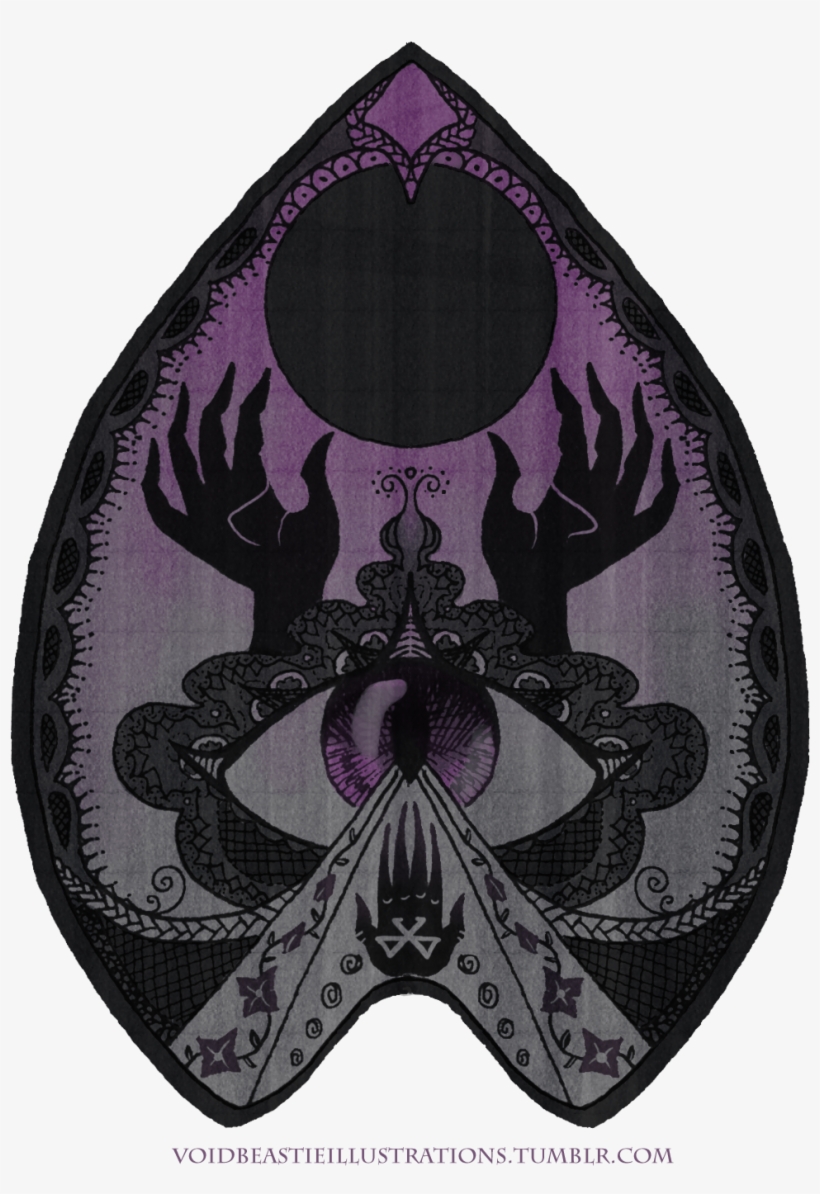 Transparent Ouija Board Planchette - Ouija Board Drawing PNG Image ...