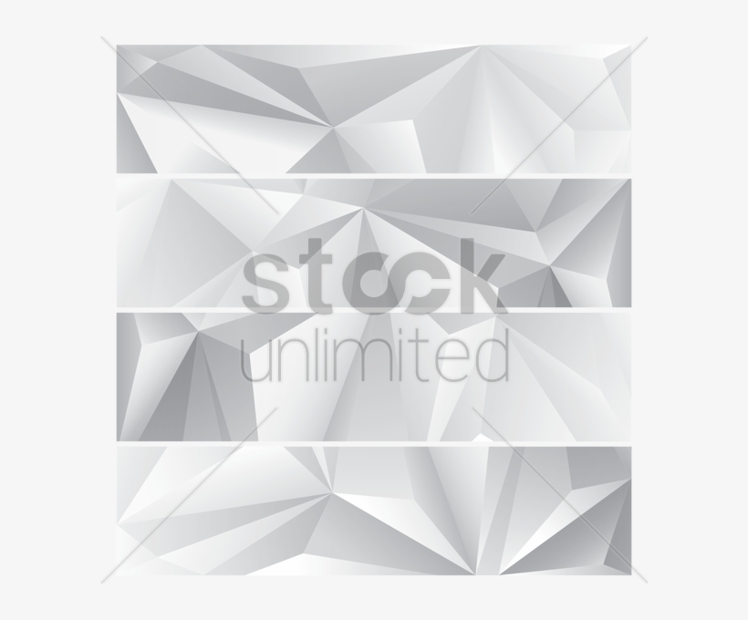 Set Of Faceted Banners Vector Graphic - Triangle PNG Image ...