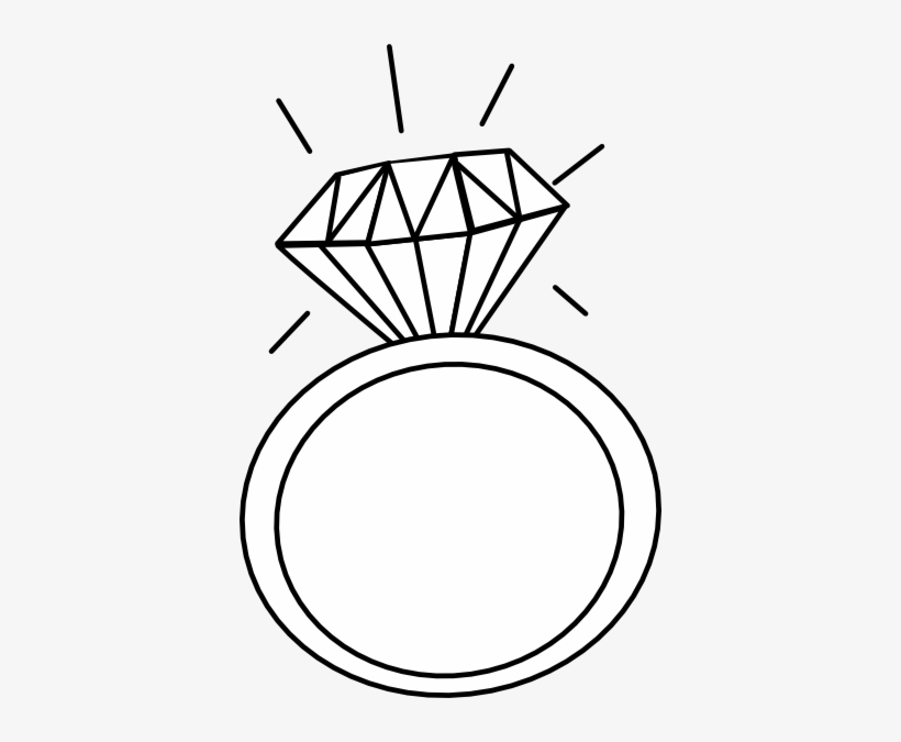 Download Engagement Ring Outline Clip Art - Engagement Ring Png Clipart ...