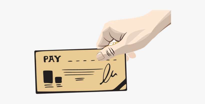 Payment Hand Cheque - Hand With Cheque PNG Image | Transparent PNG Free ...