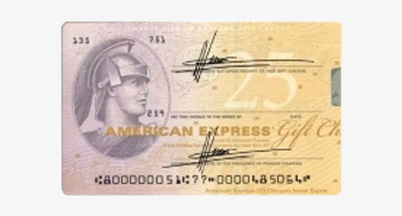 American Express® Gift Cheque - American Express Gift Cheque PNG Image ...