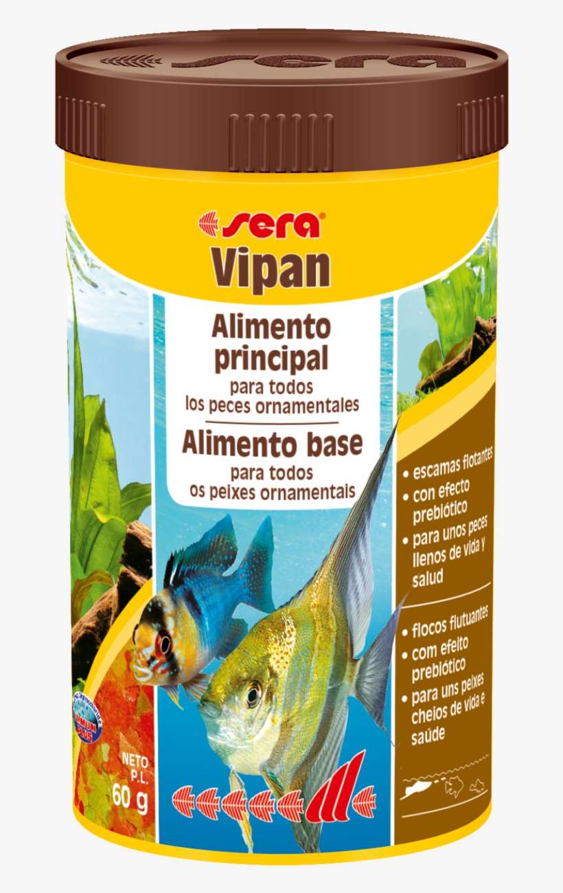 00150 Es Pt Sera Vipan 250 Ml Top - Sera Vipan Tropical Flake Fish Food ...