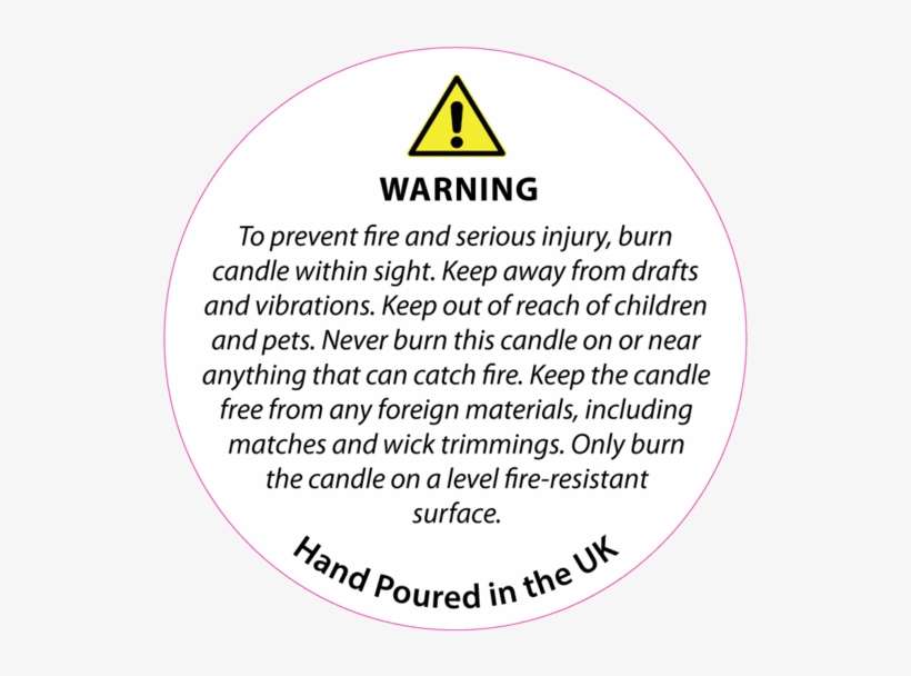 Download 28mm White Candle Safety Label - Candle | Transparent PNG ...